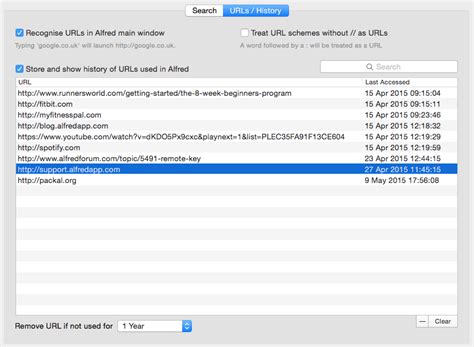 Web Search Custom Search Urls History Alfred Help And Support