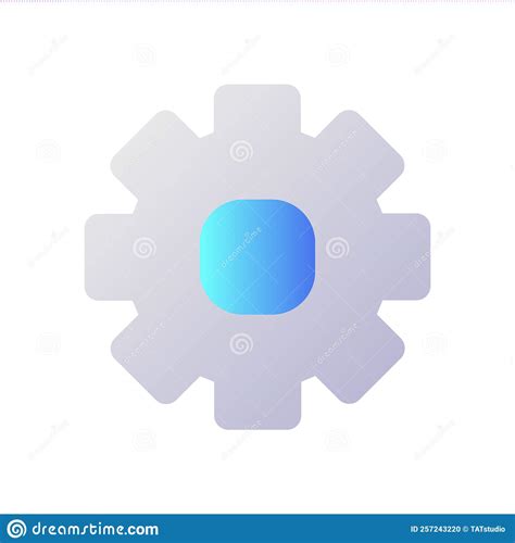Settings Pixel Perfect Flat Gradient Two Color Ui Icon Stock Vector