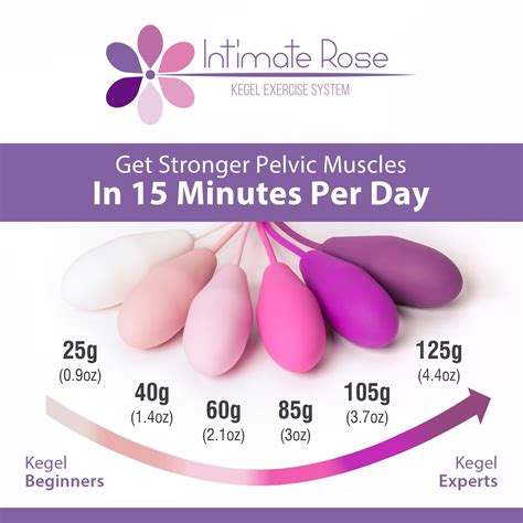 Galleon Intimate Rose Kegel Exercise Weights Doctor Recommended Pelvic Floor Exercises Set