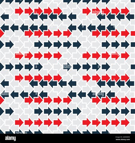 Red Arrows Pattern Stock Vector Images Alamy
