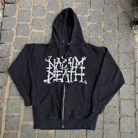 Vintage Napalm Death Metal Band Zip Hoodie Sweatshirt Grailed