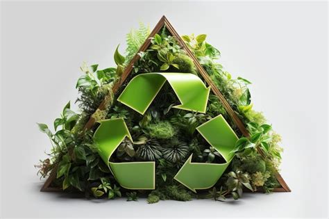 Símbolo de reciclaje salvar el concepto de la tierra generativo ai