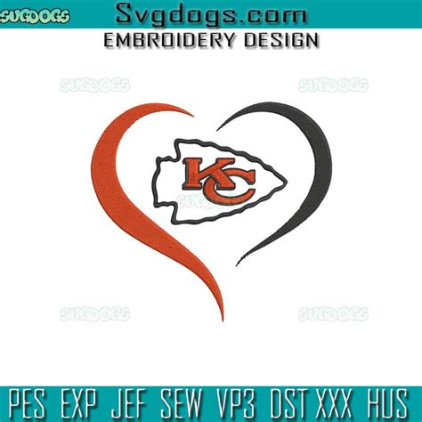 Kansas City Chiefs Embroidery Design File Chiefs Embroidery Design File