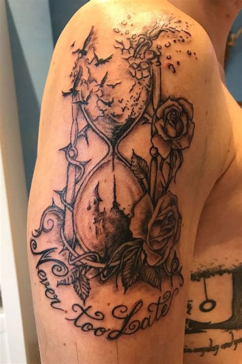 Broken Hourglass Tattoo Sleeve