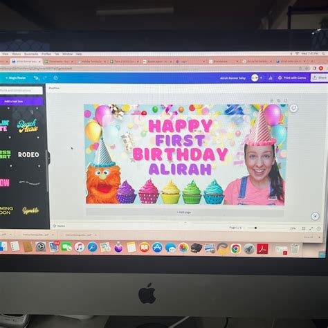 Printable Ms Rachel Stickers Happy Birthday Pdf Ready To Print Ms