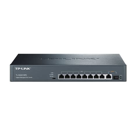 TP LINK TL SG2210PE全千兆10口PoE交换机Web网管远程云管理SFP光口8口供电大功率120W网络监控端口汇聚VLAN 虎窝淘