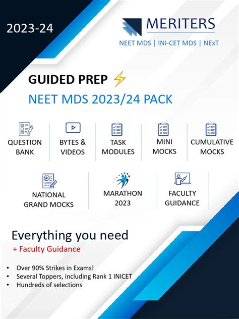 Neet Mds 2023 24 Guided Prep Pack Pdf Dentistry Doctor Of Medicine