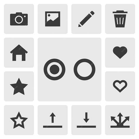 Premium Vector Select And Deselect Icon Vector Design Simple Set Of Smartphone App Icons