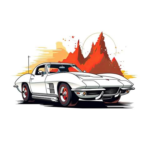 Tshirt Template Automotive Premium Ai Generated Image