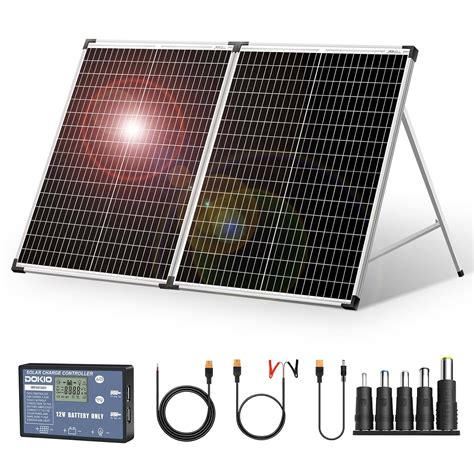 Dokio Panneau Solaire Pliable W V Outils Nozzler