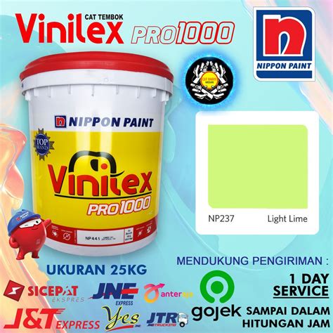 Jual Cat Air Tembok Dinding Vinilex 25 Kg Warna Np 237 Light Lime Np237