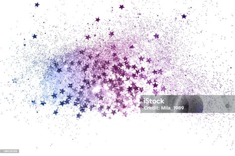 파란색과 분홍색 반짝이와 반짝이는 별은 흰색 배경에 반짝입니다 0명에 대한 스톡 사진 및 기타 이미지 0명 고풍스런 기하