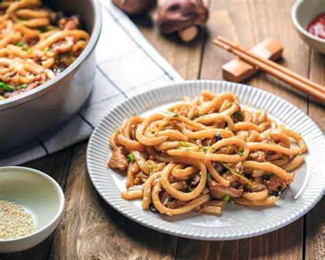 Yaki Chicken Udon Stir Fried Udon Noodles