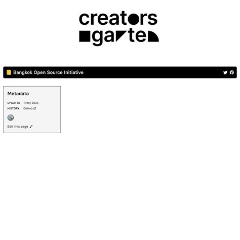 bangkok open source initiative · creatorsgarten