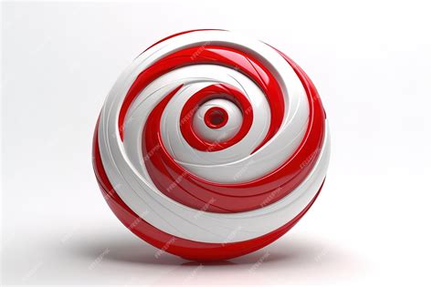 Premium Ai Image 3d Red Cyclone Background