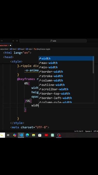 Css Ripple Coding Html Css Animation Programming Youtube