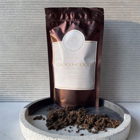 Сахарный скраб для тела CHOCO-COCO с глиттером - present-simple.by