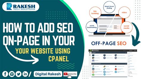 How To Add Seo Onpage In Your Website Using Cpanel Seo Tutorial For
