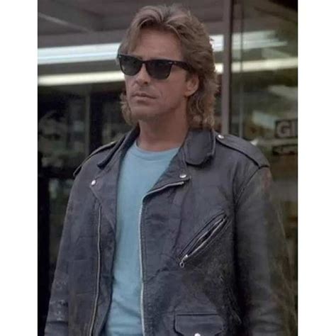 Don Johnson Miami Vice James Crockett Leather Jacket Jackets Masters