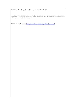 PPT Best Airbnb Clone App Script PowerPoint Presentation Free