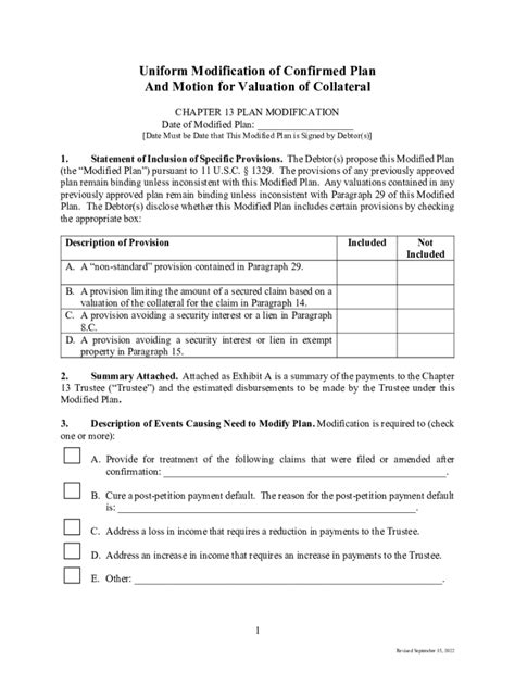 Fillable Online Chapter 13 Valuation Of Collateral Chapter 13