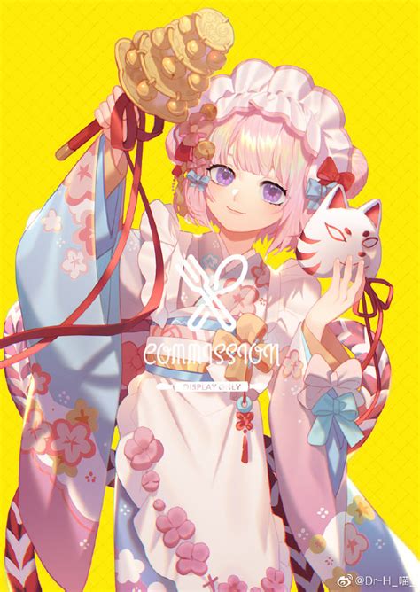 【cg插画欣赏】来自画师 H喵 的绘画作品！ Cg插画教程 Cg绘画在线教学日系韩系古风插画教学p站大触知名画师教学 莫那