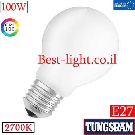 Best Il נורות נורת ליבון חלבי Tungsram A60 100w 1340lm