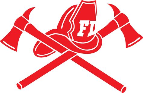 Firefighter Axe Decal Sticker Ets