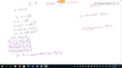 SOLVED Finding A Polynomial With Given Zeros In Exercises 51 54 A