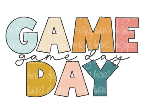 Game Day Png Football Season Png Game Day Design Game Day Digital