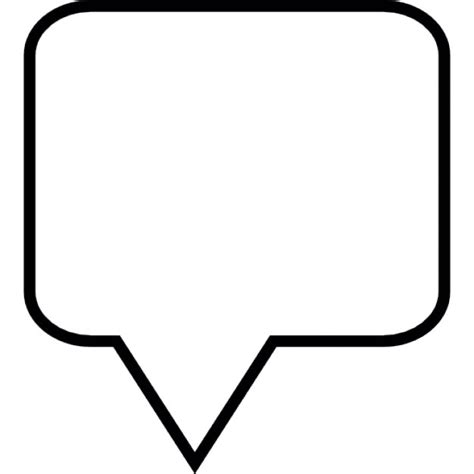 Speech Bubble With Round Corners IOS 7 Interface Symbol Icons Free