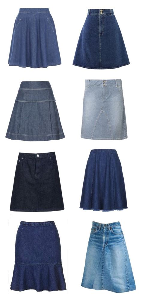 Pin By P1nkconv3rsd On Clothing ♡ A Line Denim Skirt Denim Skirt