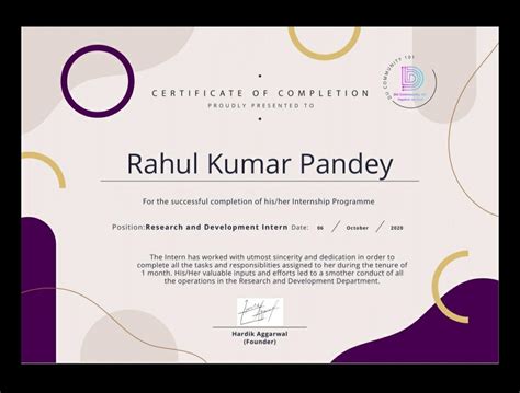 Rahul Kumar Pandey On Linkedin R Internship Du Linkedin