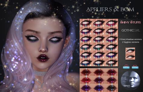 Second Life Marketplace ~shiny Stuffs~ Genus Gothicgirl Set Appliersbom