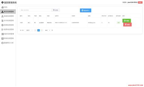 【免费】基于springboot vue在线医院管理系统【javaweb毕业设计】下载 java知识分享网 免费java资源下载
