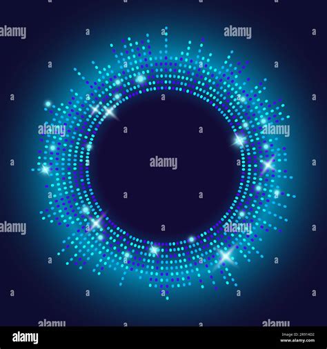Circle Sound Wave Music Circular Neon Graphic Abstract Audio
