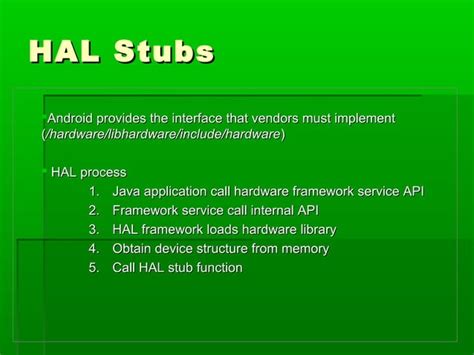 Learning Aosp Android Hardware Abstraction Layer Hal Ppt Operating Systems Computer