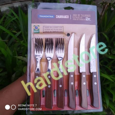 Jual PISAU GARPU STEAK SET 12 Pcs TRAMONTINA BARBEQUE TRADITIONAL 22299 009 ORIGINAL BRAZIL Di