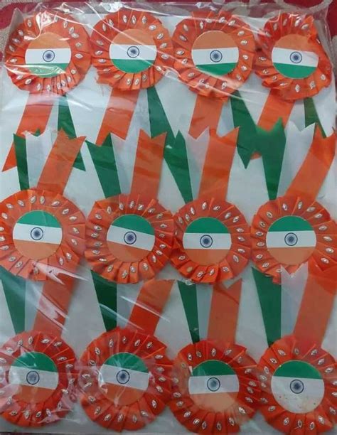 X Small Tiranga Button Ribbon Badges For Event At Rs Piece In New