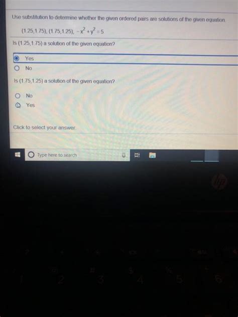 solved use substitution to determine whether the given