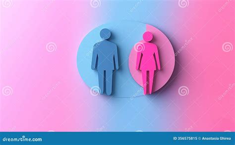 Binary Gender Symbols Overlapping Stock Image Image Of Modern