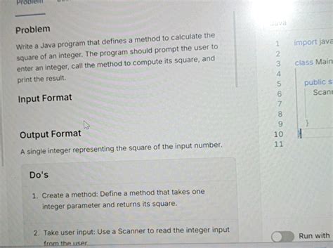 Problem Problem Write A Java Program That StudyX
