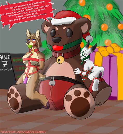 Rule 34 Anthro Ball Gag Blush Bondage Bondage Bound Breasts Christmas