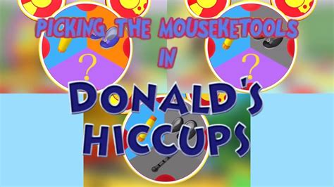 Picking The Mouseketools In Donalds Hiccups Youtube
