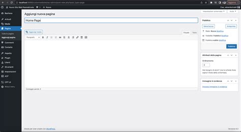 una home page personalizzata con wordpress html e css html it