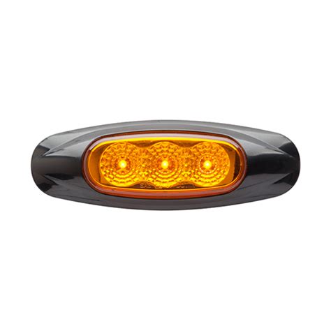 Optronics Led Miroflex Mini Star Black Bazel Amber Mcl17abb