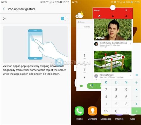 How To Turn On Multiwindow Mode On Samsung Galaxy C7 Pro