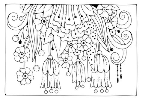 꽃들로 이루어진 페이지 스톡 벡터 ©enolan 582065464