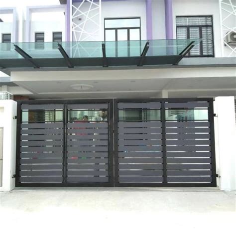 Gate 22 Mild Steel Swing Gate With Glass Matric Services