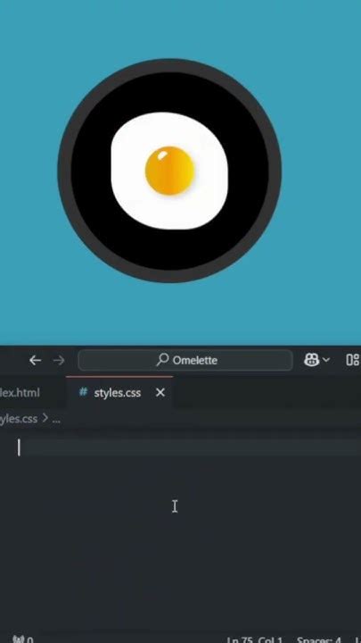 Css Omelette Art Cooking Up A Web Design Masterpiece 🍳 Shorts